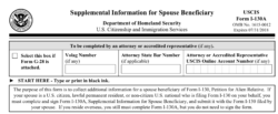 U.S. Immigration Form I-130A – for Spouses Seeking a Green Card