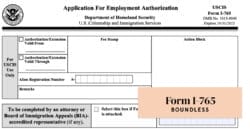 USCIS Form I-765, Application for Employment Authorization - Boundless