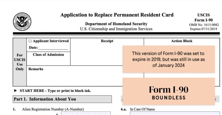 What Is the USCIS I-90 Form - A Guide by Boundless Immigration