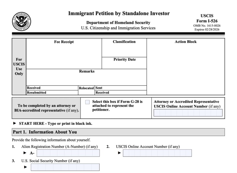 Form I-526, Explained - Boundless