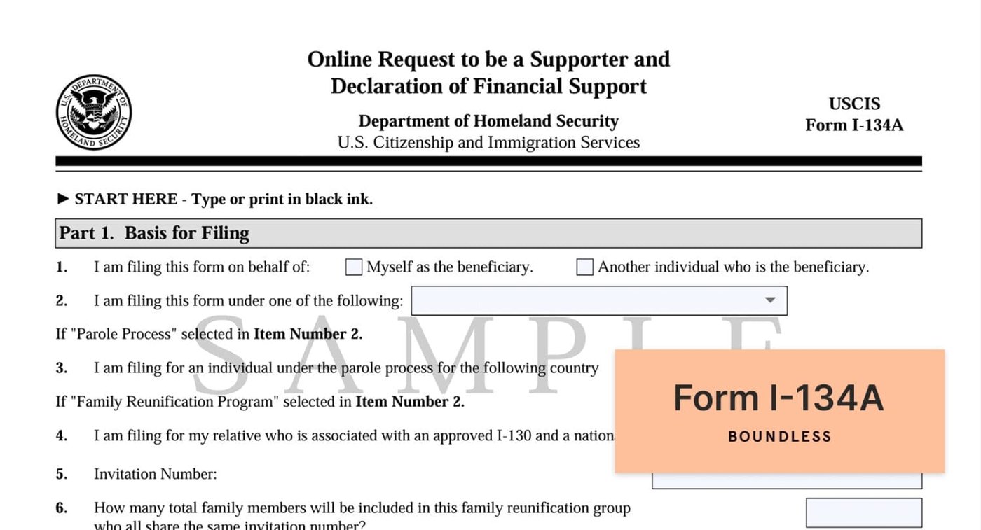 Form I-134A, Explained - Financial Sponsorship